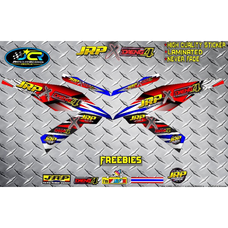 Mio i 125 Jrp X Daeng Sai4 Stock Decals Sticker | Shopee Philippines