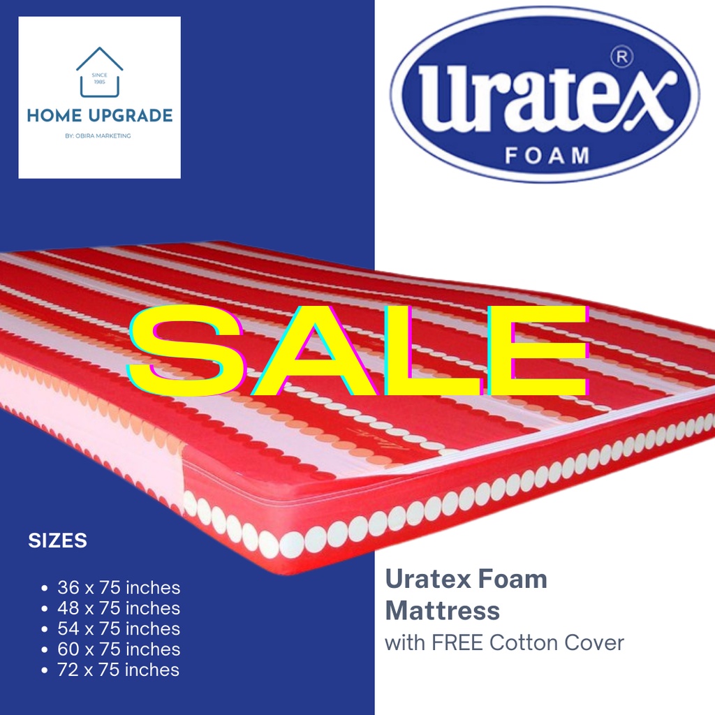 Original URATEX Foam with Cover 3 Inches (S, Single, Double, Full ...