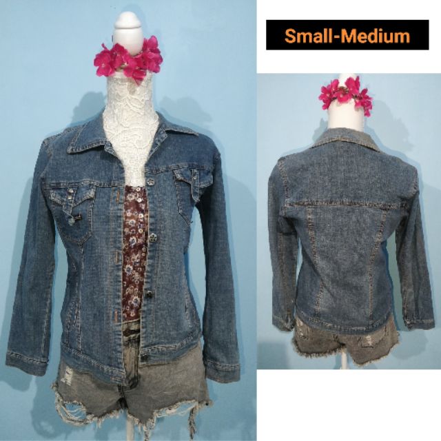 PRELOVED DENIM JACKET | Shopee Philippines
