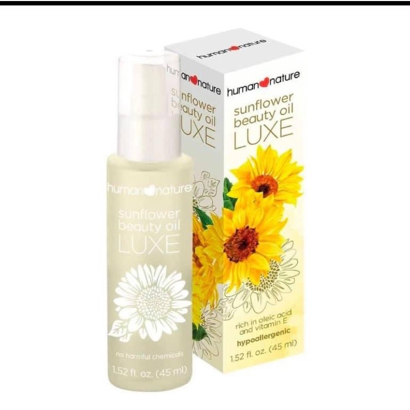 HUMAN NATURE SUNFLOWER BEAUTY OIL LUXE; 45ML | Shopee Philippines