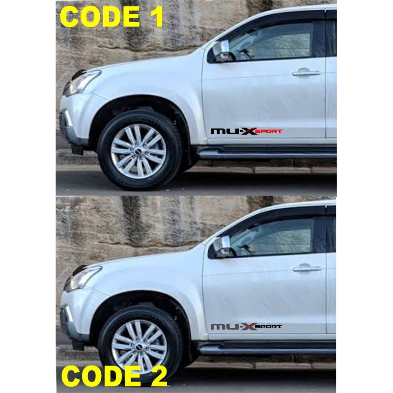 2pcs Isuzu Mu-x Car Sticker Design for doors | Shopee Philippines