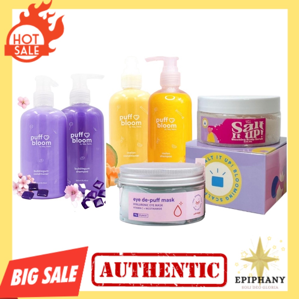 Puff and Bloom Eye De-Puff Mask | Shampoo & Conditioner Melon Bubblegum ...