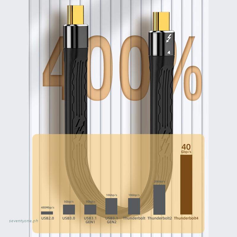 seve Thunderbolt 4 Cable USB4 40Gbps USB C Cable Type C PD 100W 8K ... seve Thunderbolt 4 Cable USB4 40Gbps USB C Cable Type C PD 100W 8K ...