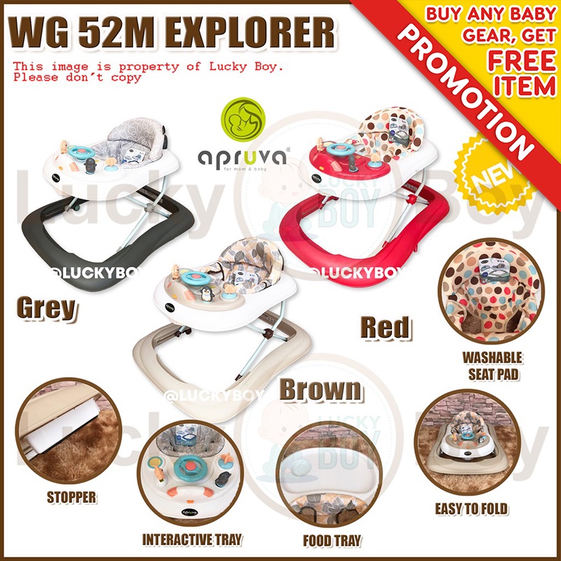 Apruva WG-52M Explorer Walker with Musical Tray for Baby | Shopee ...