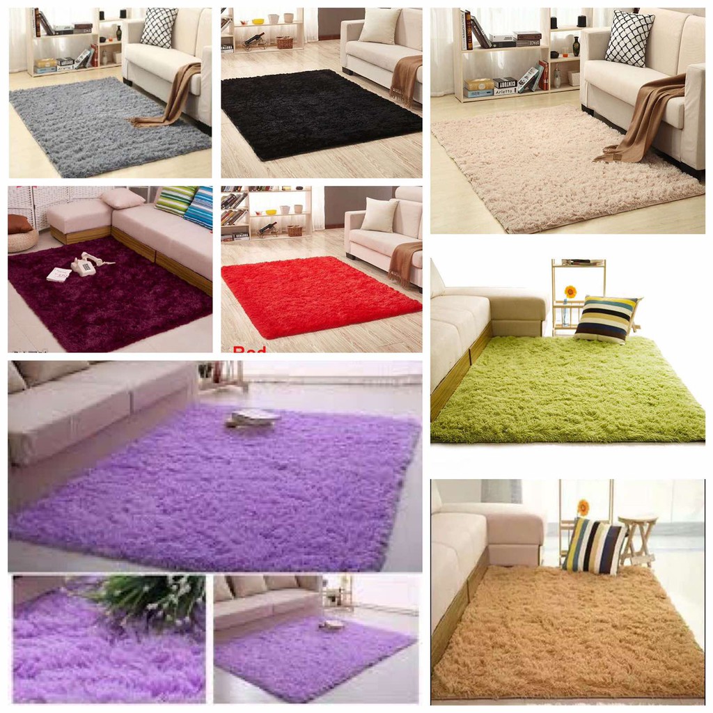 (80 cm X 120 cm) Home Living Fluffy Rugs Shaggy Dining Room Floor Home ...