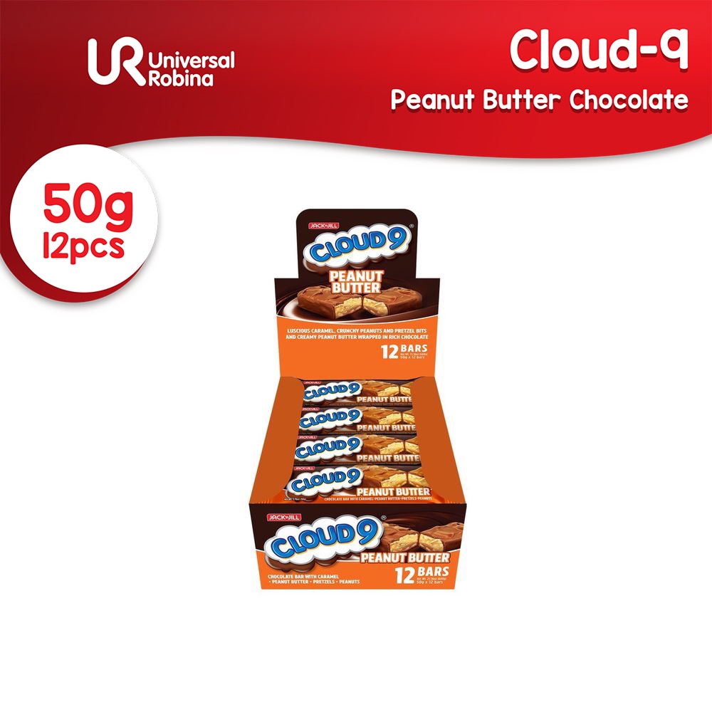 Cloud 9 Peanut Butter Chocolate Bar (50g x 12) | Shopee Philippines