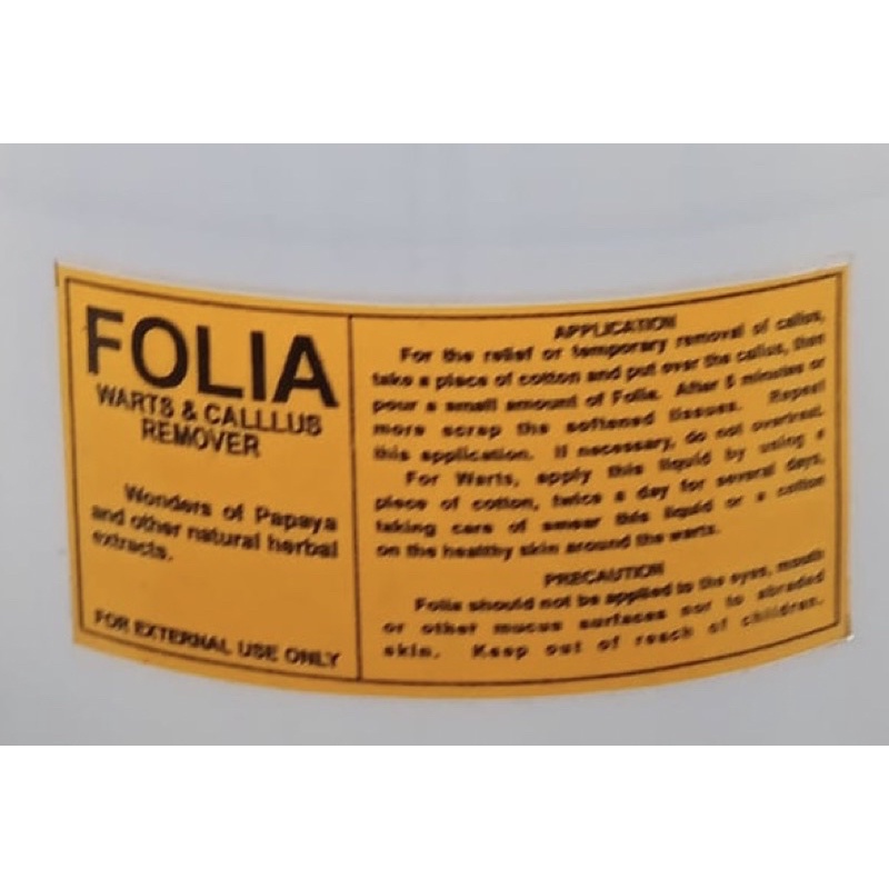 Folia Callus (Kalyo) Remover Half Gal | Shopee Philippines