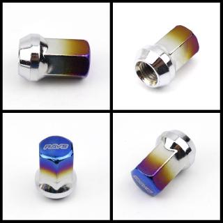 RAYS 32mm Burnt Blue Car Stainless Steel Wheel Lug Nuts M12x1.5/1.25 ...