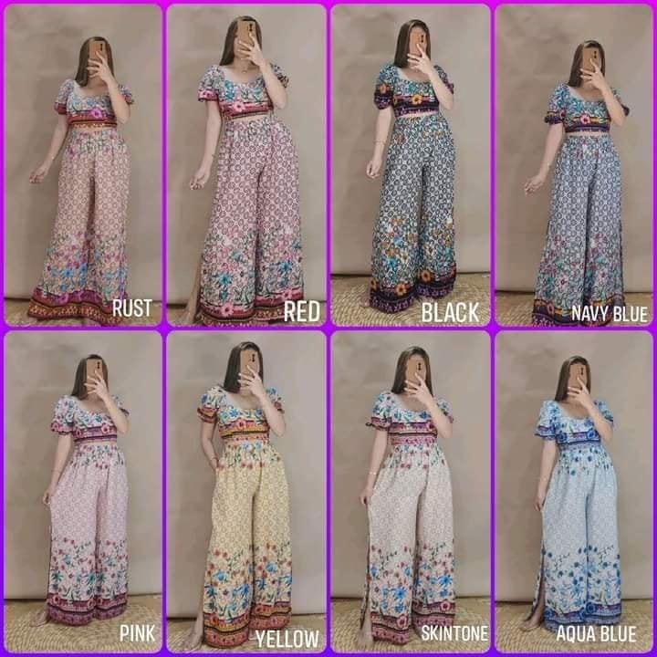 Manhattan Coordinates(Top and Pants Set) | Shopee Philippines