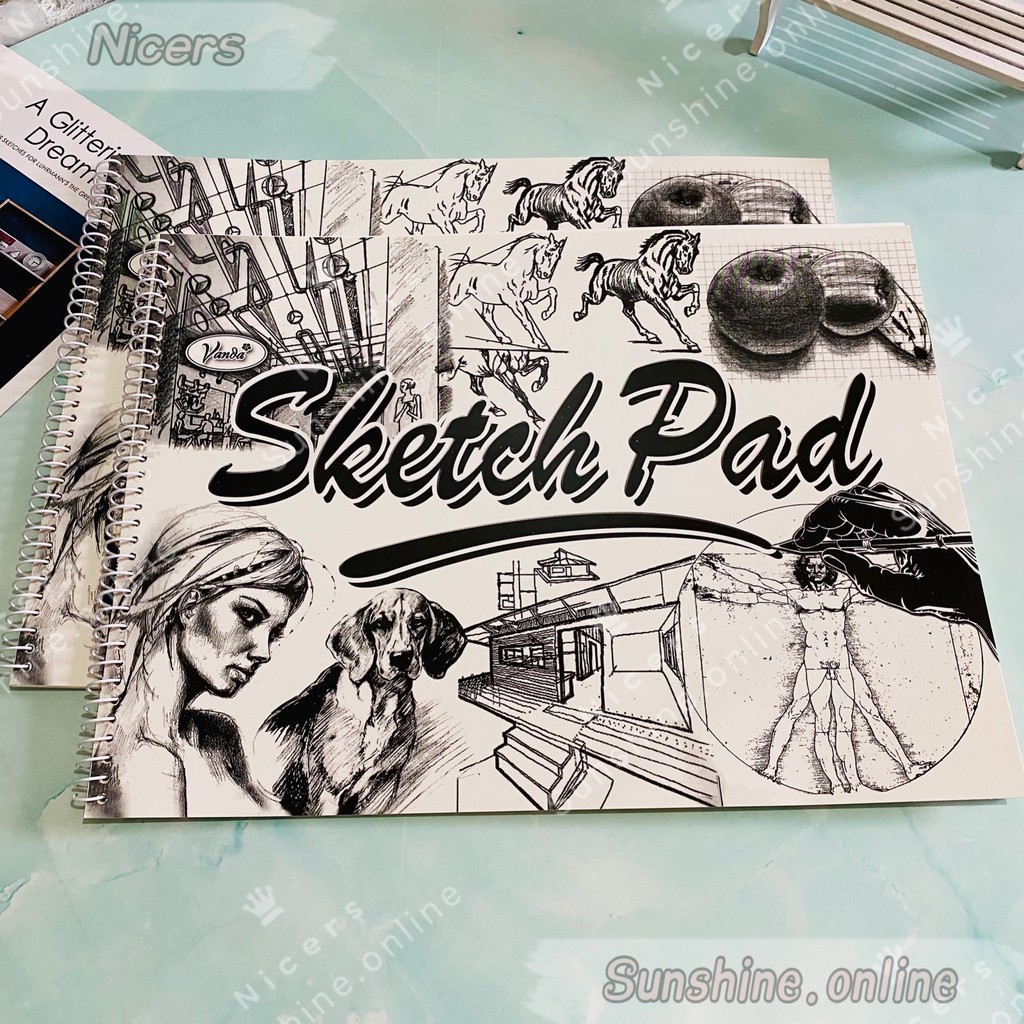 VANDA BIG 9x12" Sketch pad W/spiral 20sheets | Shopee Philippines