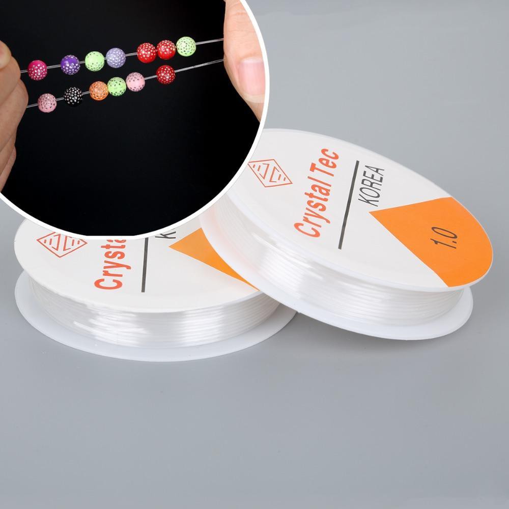 Crystal Transparent Strings for Beads Bracelets DIY Elastic String Bead ...