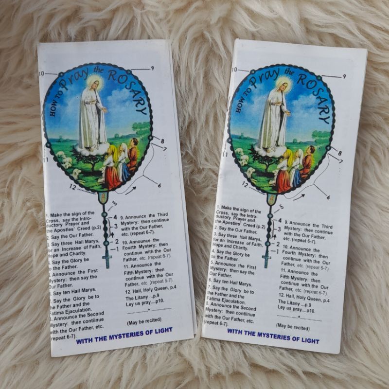 ROSARY GUIDE ENGLISH TAGALOG | Shopee Philippines