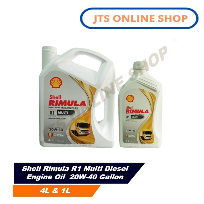 Shell Rimula R1 Multi Diesel Engine Oil 20W-40 Gallon | Shopee Philippines