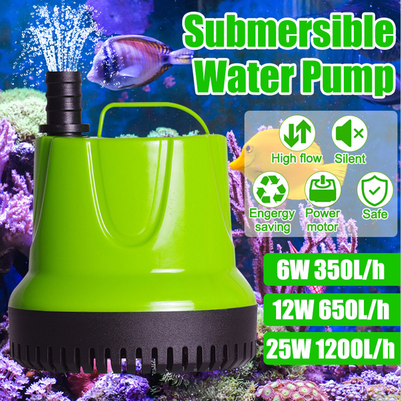 Lisheng-Submersible Water Pump Pond Aquarium Fish Tank Fountain Silent ...