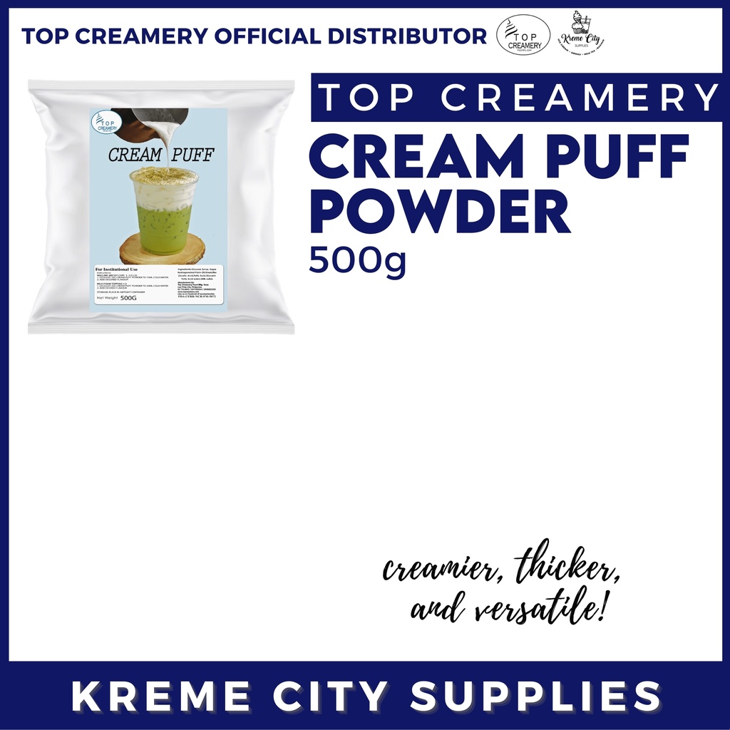 TOP CREAMERY Cream Puff Powder 500g | Shopee Philippines