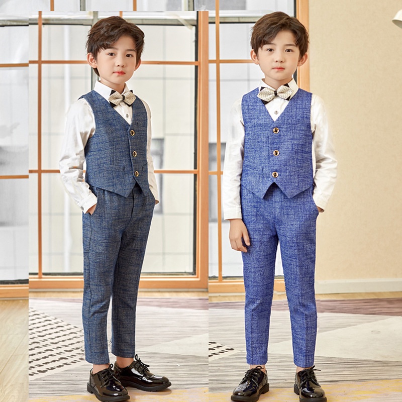 Kids Boys Formal Suits Gentlemen Tuxedo Outfit Children's Fashion ...
