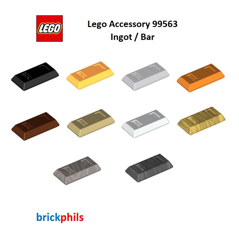 Lego Accessory 99563 Ingot / Bar (5pcs per Lot) | Shopee Philippines