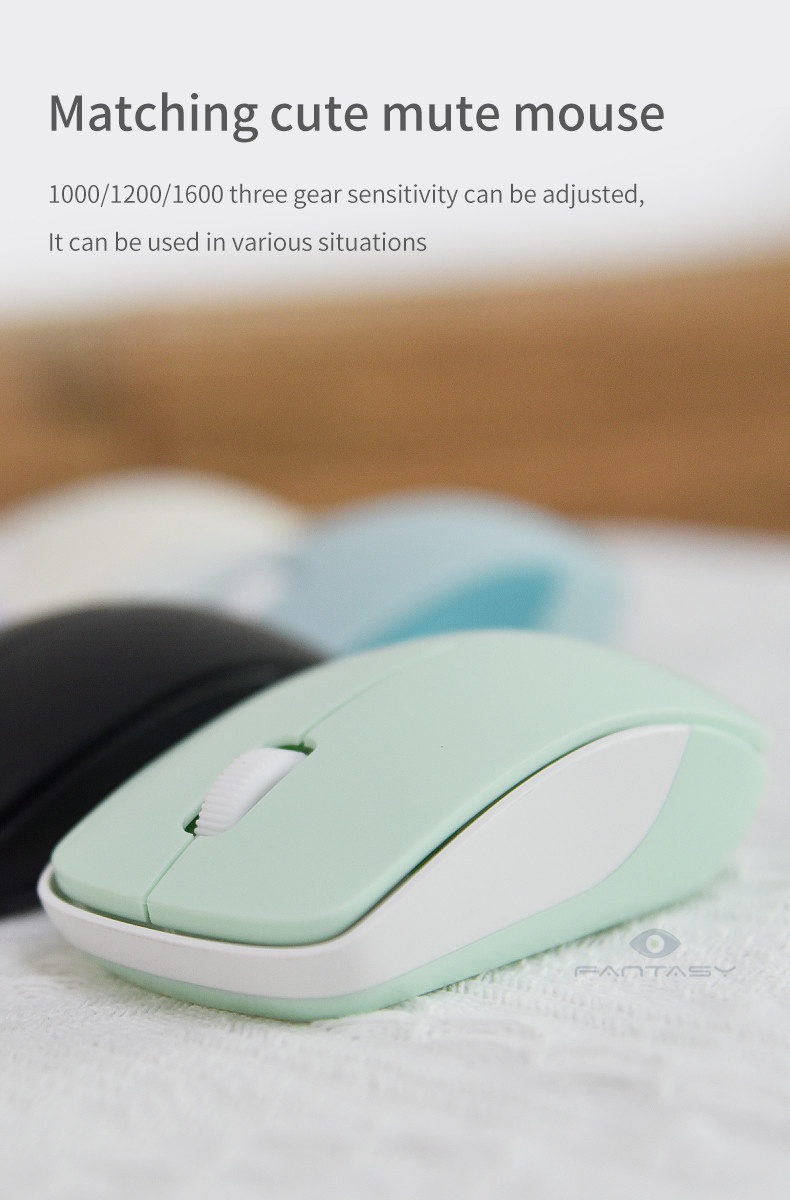 MOFII iMini Super Handy Wireless Keyboard and Mouse Combo Cute Mute ...