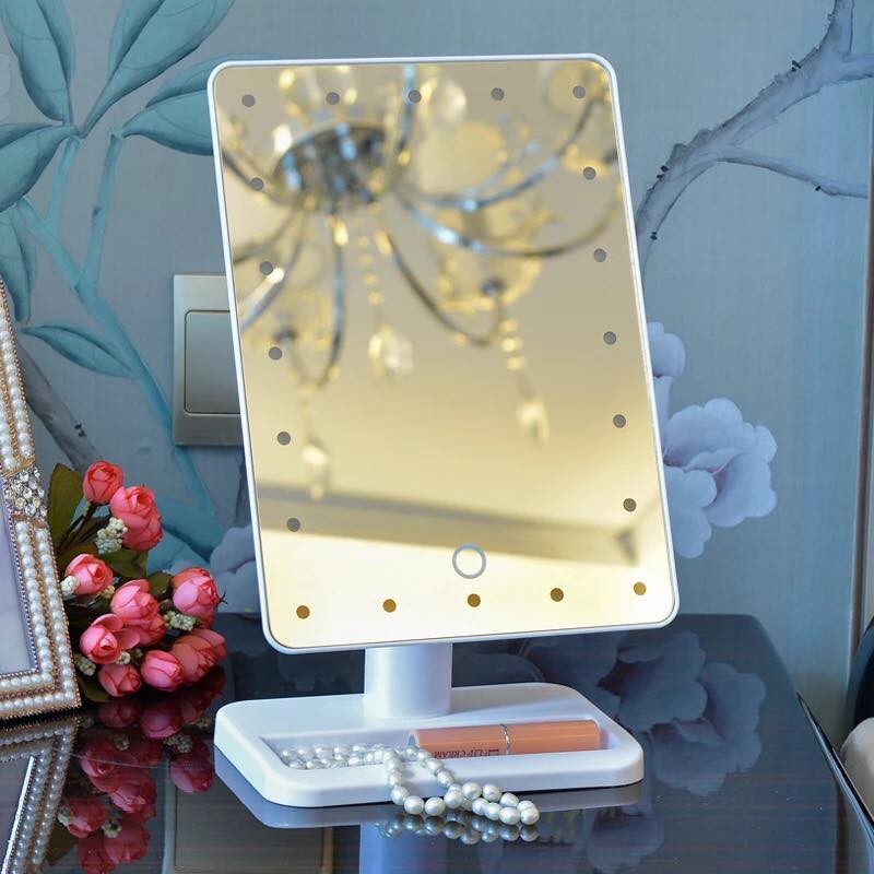 Cosmetic mirror with 16 led lights | Shopee Philippines