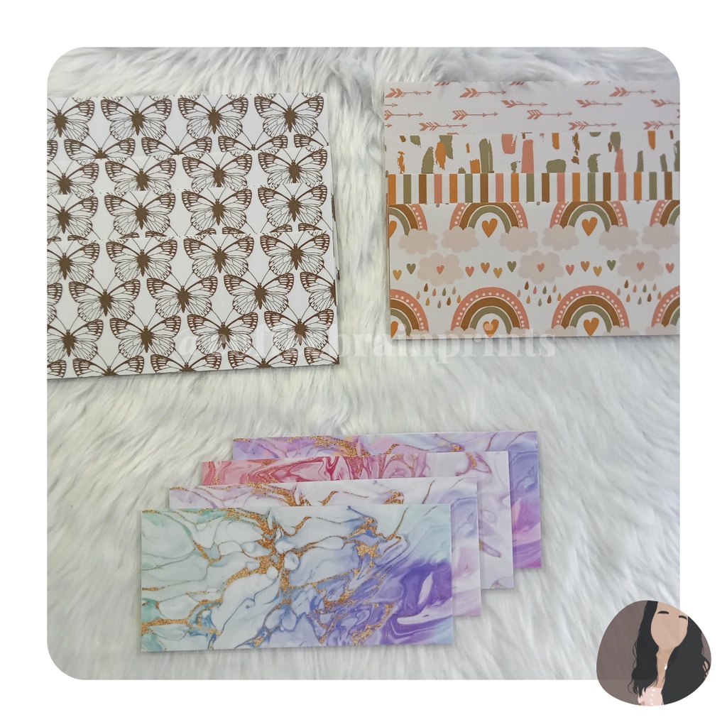 [4 PCS] Laminated Cash Envelopes (PATTERN) | Shopee Philippines