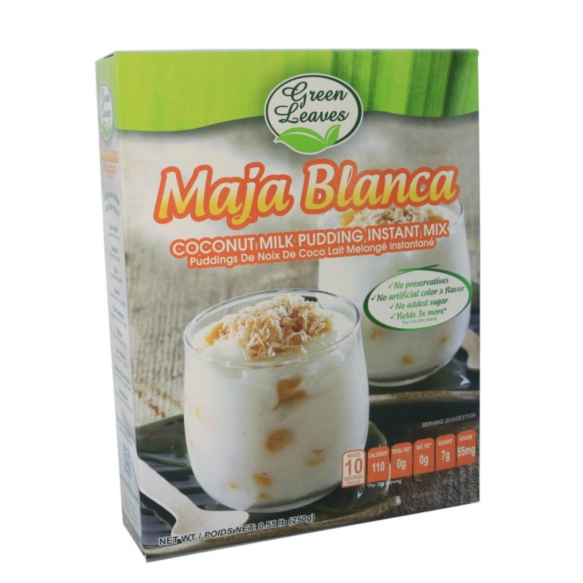 Green Leaves Rice Coconut Instant Dessert- Maja Blanca | Shopee Philippines
