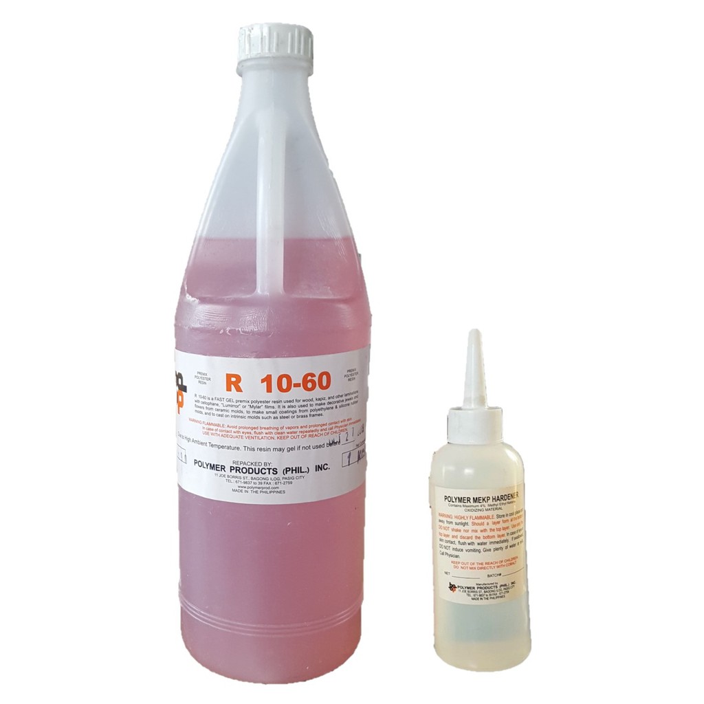 Premix Rigid Polymer Resin R 10-60 1kg with Polymer MEKP Hardener ...