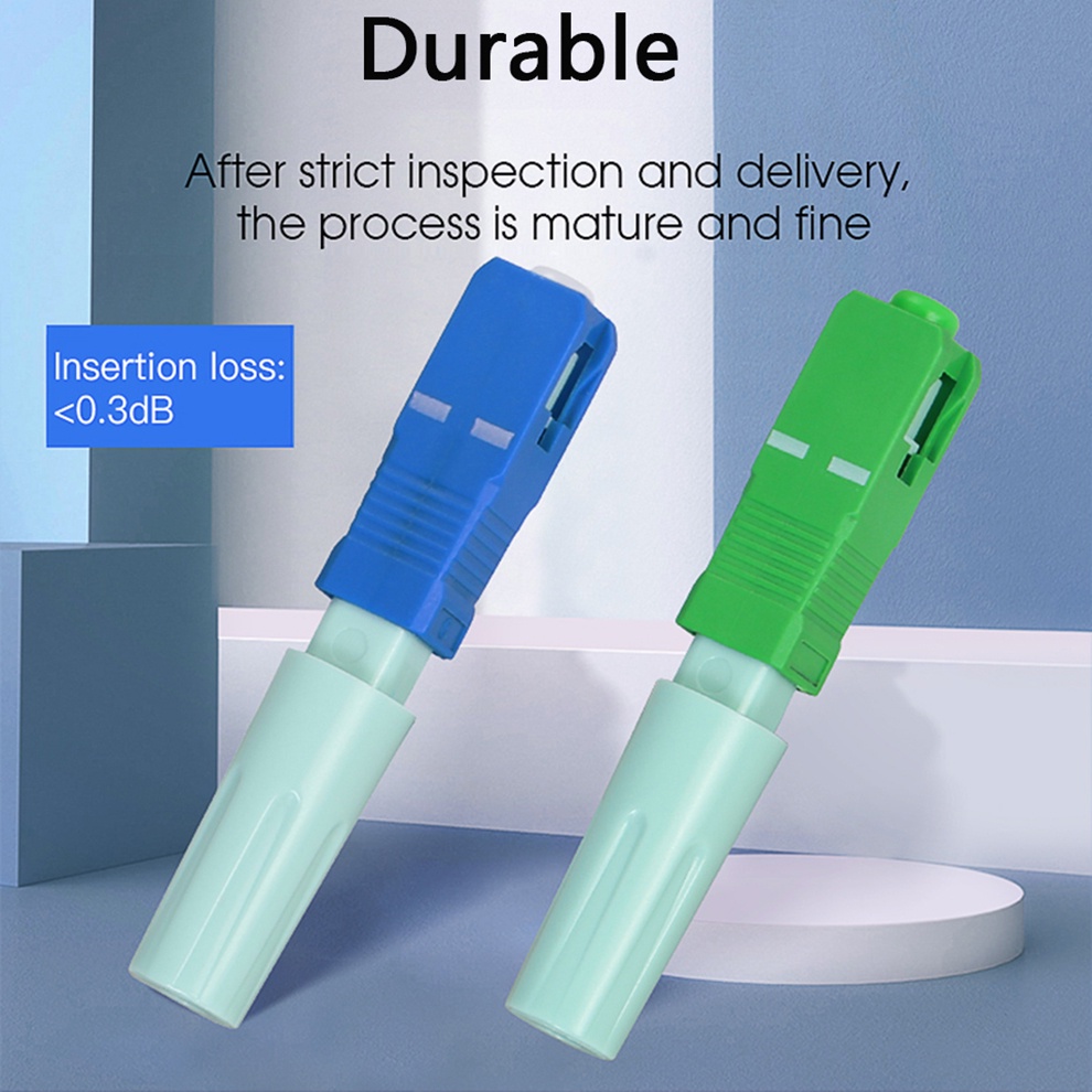 SC APC SM Single-Mode Optical Connector FTTH Tool Cold Connector Tool SC UPC Fiber Optic Fast ...