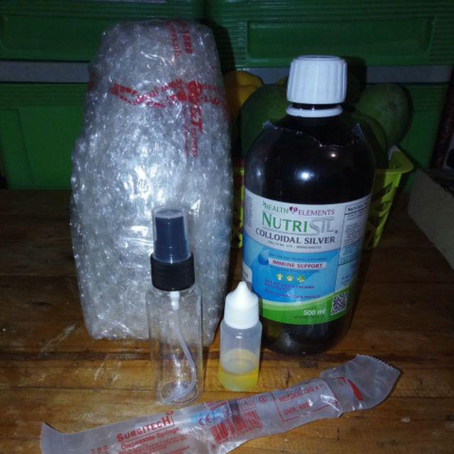 HEALTH&ELEMENTS Nutrisil Colloidal Silver 250ml/500ml/1L/1G | Shopee ...