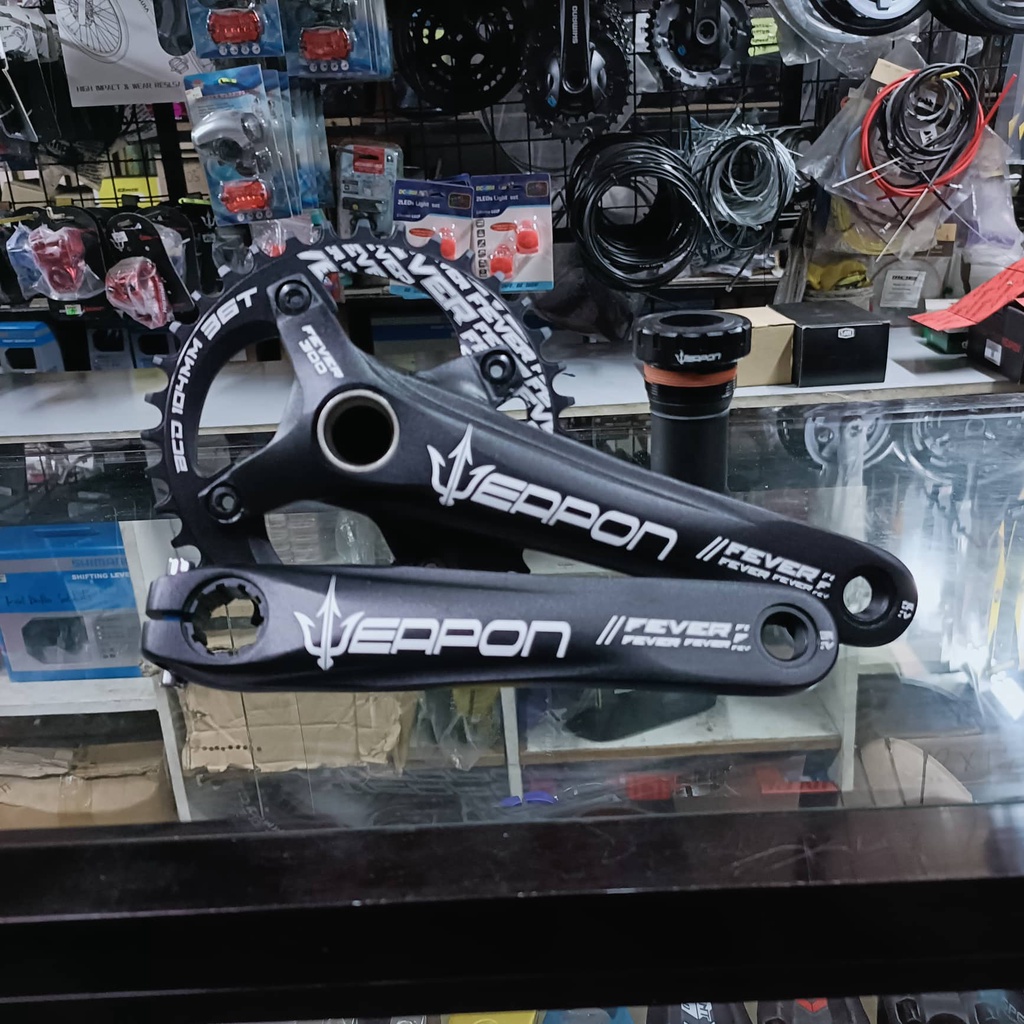 WEAPON CRANK FEVER 300 36T HALLOWTECH CRANK SET | Shopee Philippines