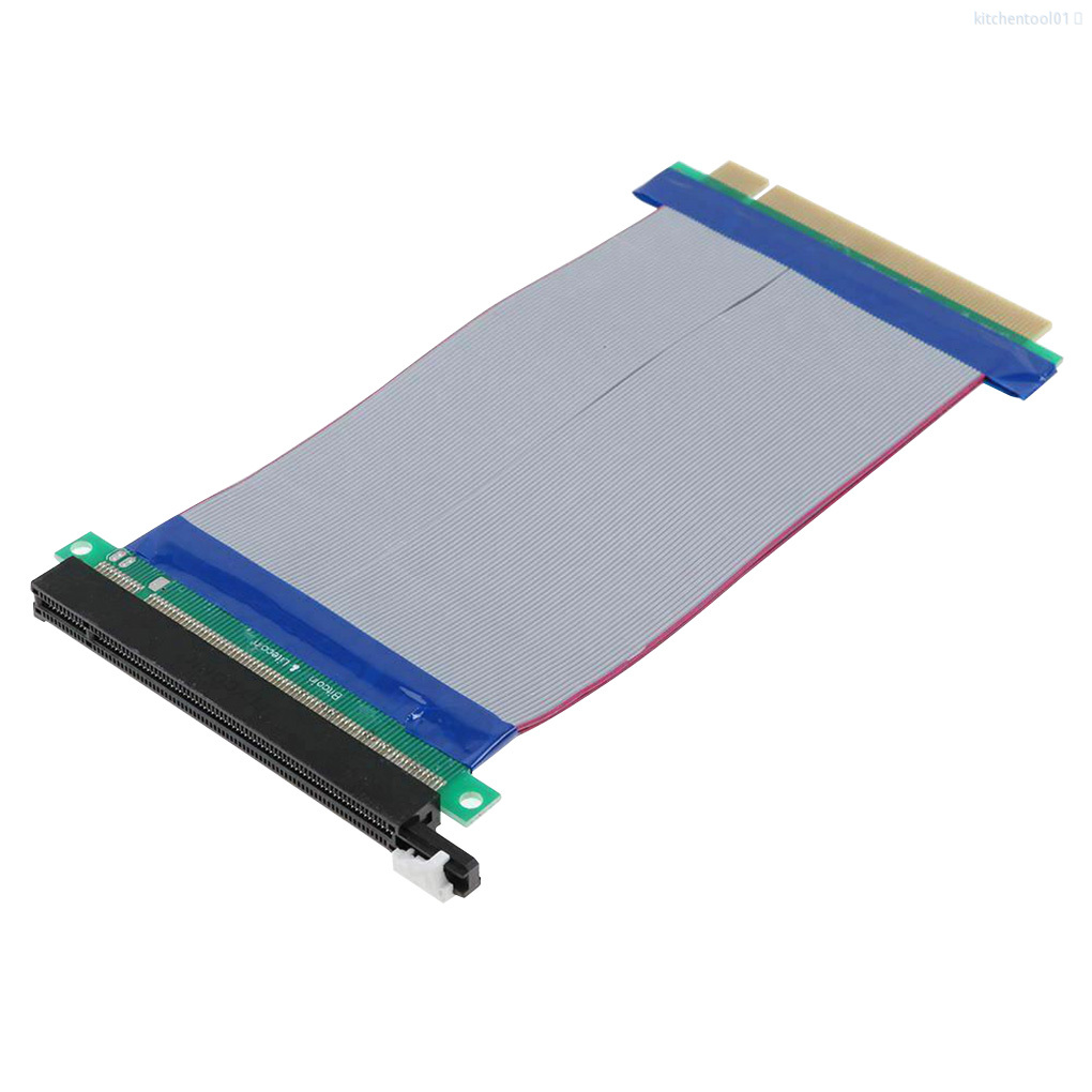 Riser Card Extender 16X 1 Slot PCI-Express Extension Cable Male to ...