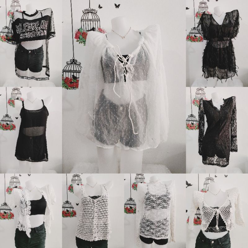 Cover Ups for Swimsuit | See through | Inner not included | Sizes S ...