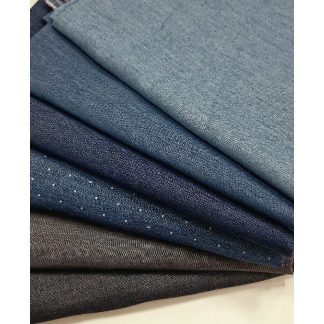 Soft Chambray Cotton Denim Fabric 60" Width | Shopee Philippines