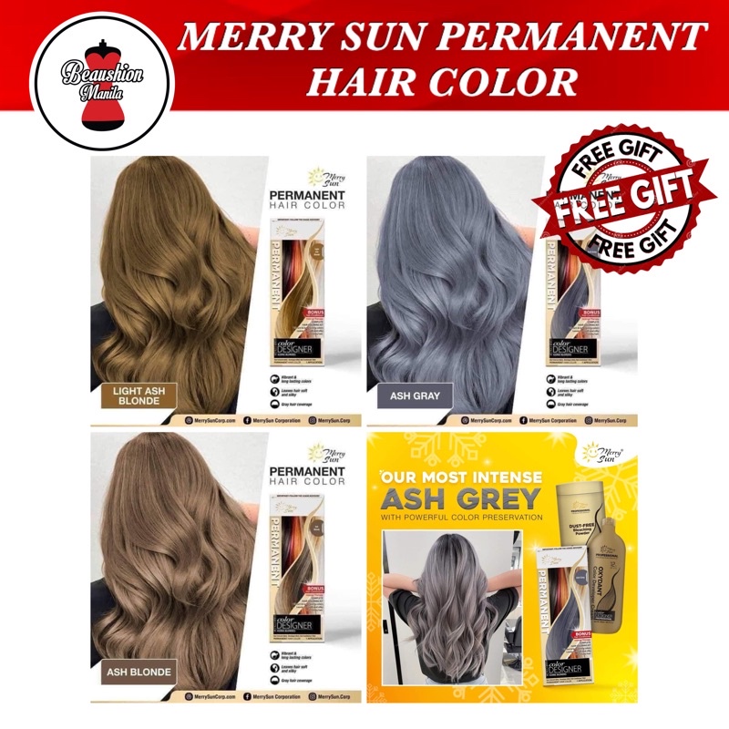 HAIR COLOR MERRY SUN PERMANENT - Ash blonde - Light ash blonde - Ash ...