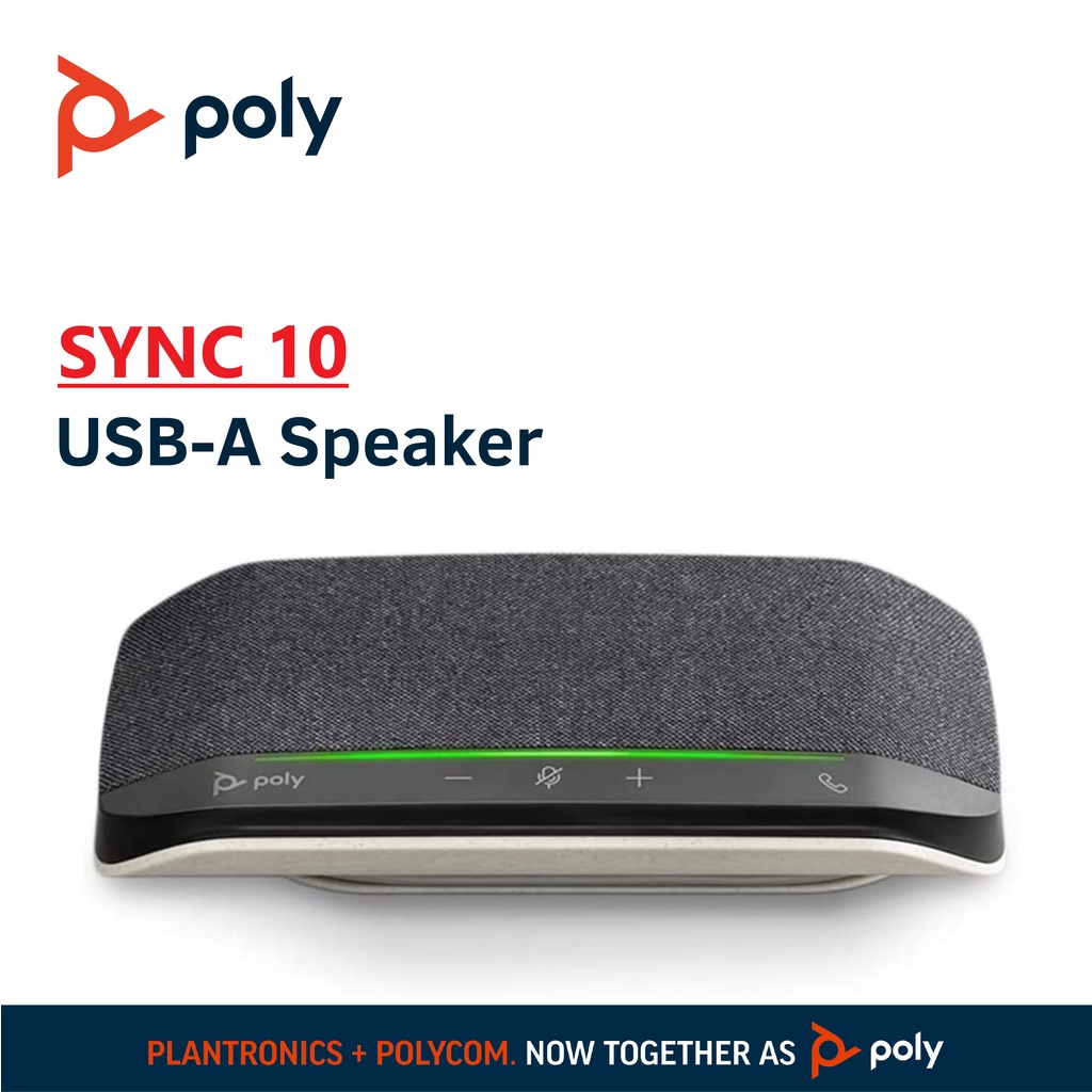 Poly Sync 10 All-In-One USB Speakerphone For Home Offices | Shopee ...