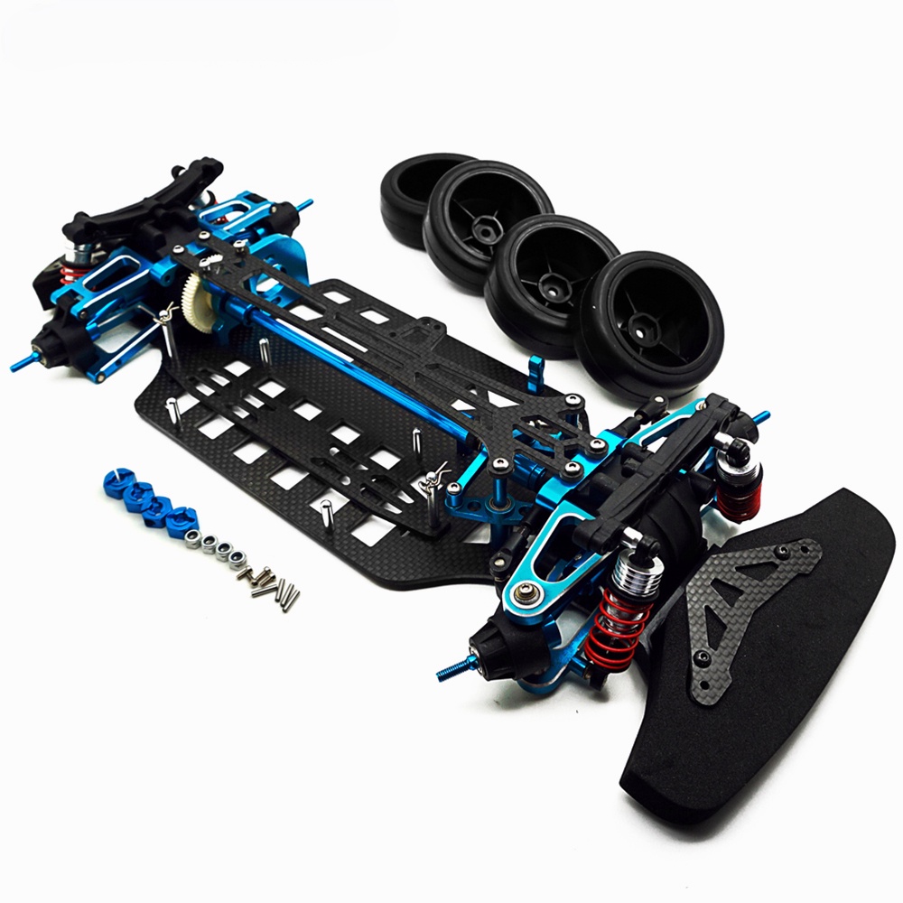 1/10 RC Aluminium Alloy Carbon Shaft Drive Touring Car Frame Kit 257mm Wheel Base for Tamiya ...
