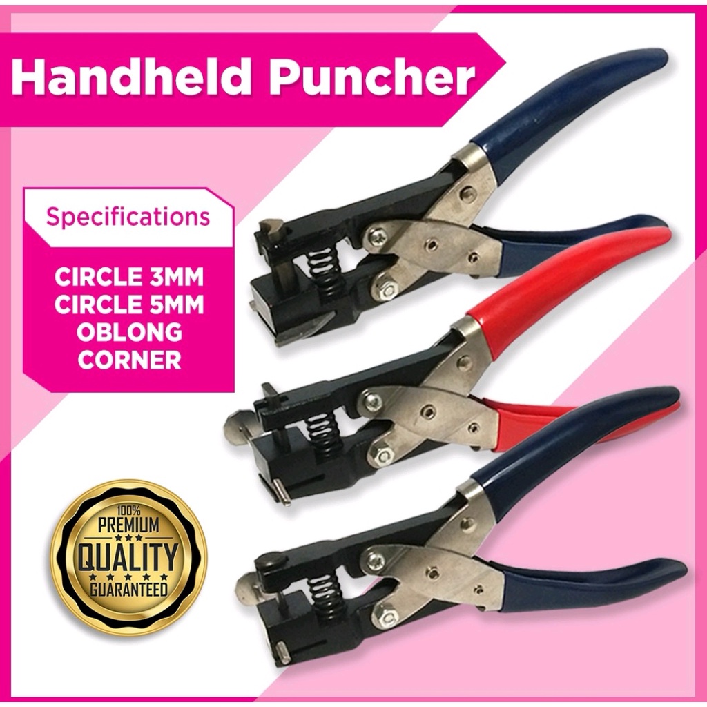 ID Puncher , Handheld Single Puncher Metal Body || Corner Puncher ...