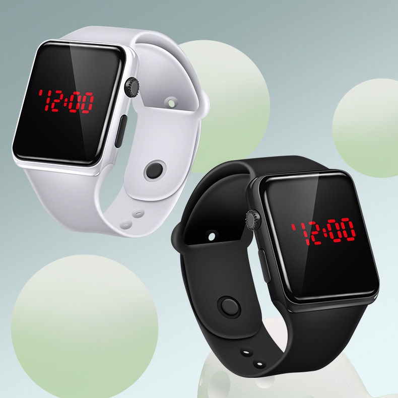 Ready Stock Men Women Touch Screen LED Digital Watch Students Square ...