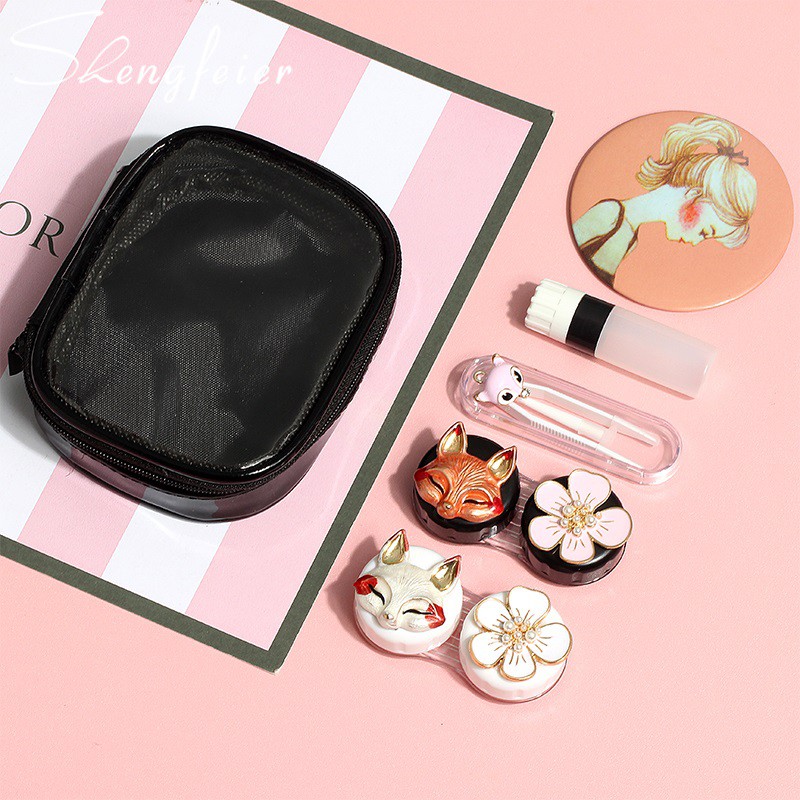 Invisible Glasses Box Cute Cartoon Simple Double Partcy Box Design Care ...