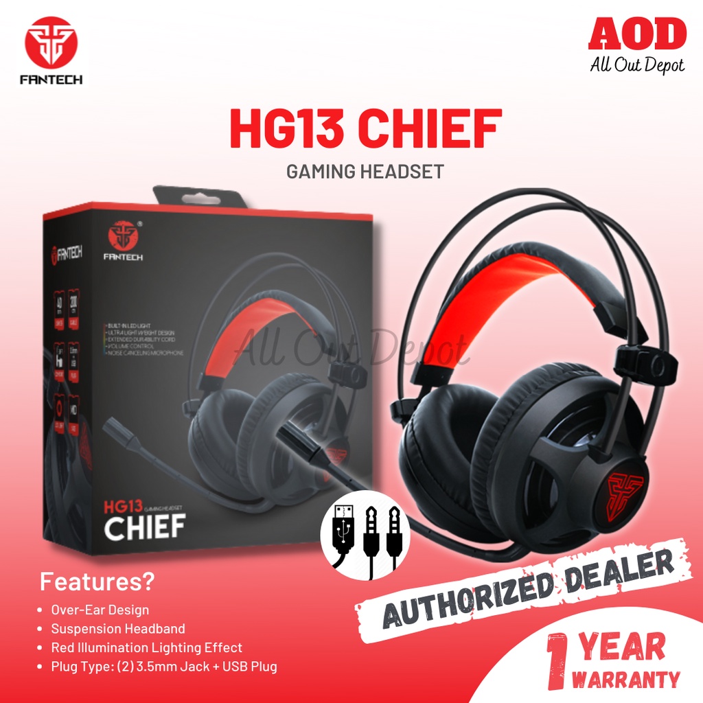 Fantech HG13 CHIEF Mid-Size Over-ear Gaming Headphones | Shopee Philippines