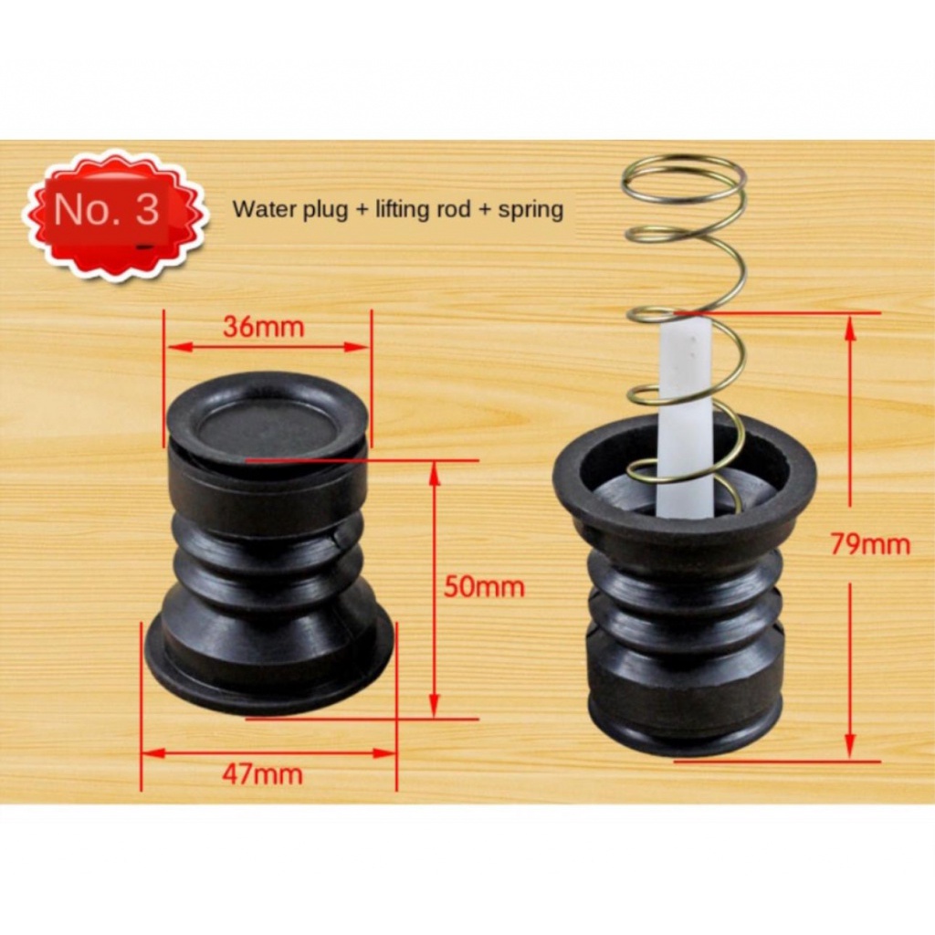 Washing machine drain valve water seal rubber gasket drain spring semi ...