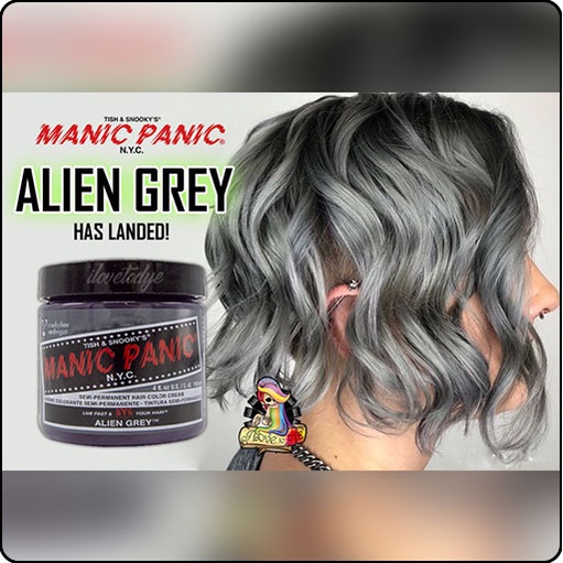 Alien Grey Manic Panic Semi-Permanent Gray Hair Dye - ilovetodye ...