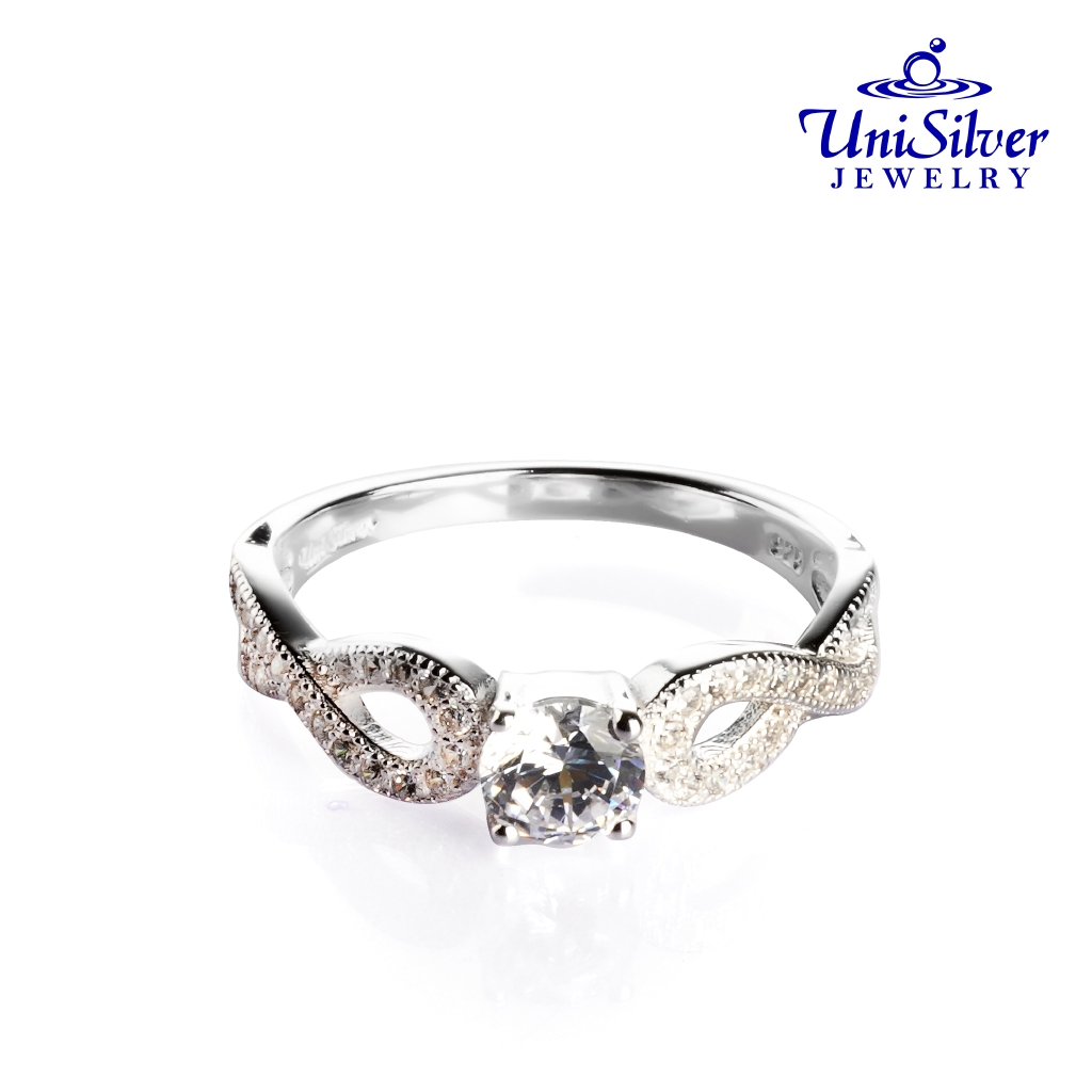 Unisilver Couple Rings Infinity