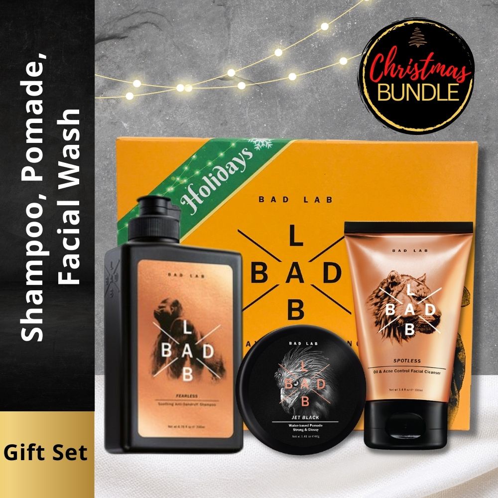 Bad Lab Holiday Gift Set (Anti-Dandruff Shampoo 200ml, Acne Control ...