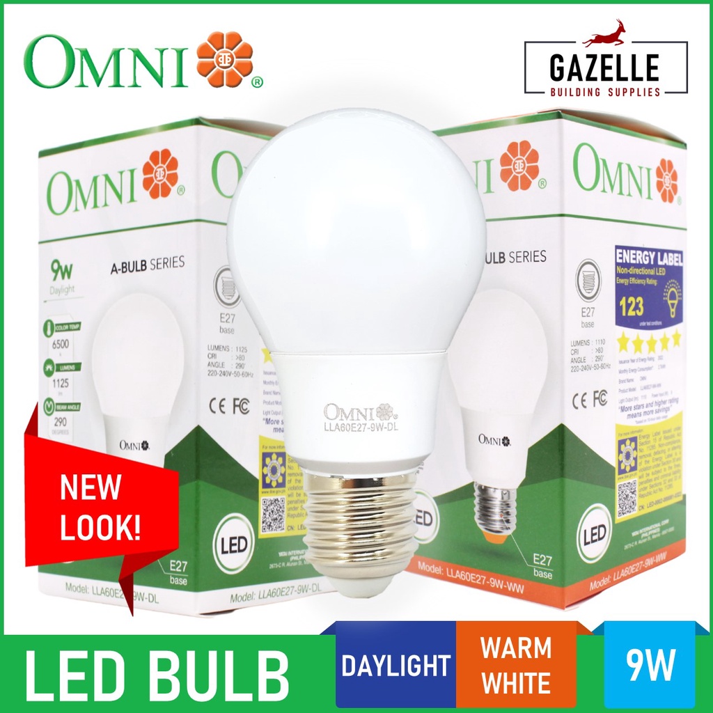 Omni LED Lite A60 Light Bulb E27 Warm White / Daylight - 9 Watts ...