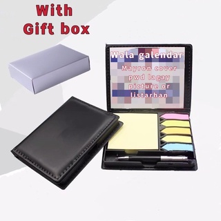 7in1 Sticky Note W/ Pen Leather Set sticky note set no galendar ...