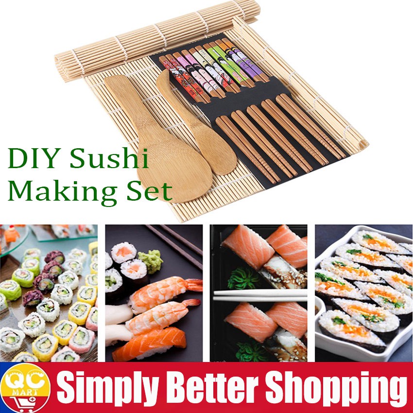 5pcs/set DIY Sushi Maker Set Rice Mold Kitchen Sushi Making Tool Kit ...