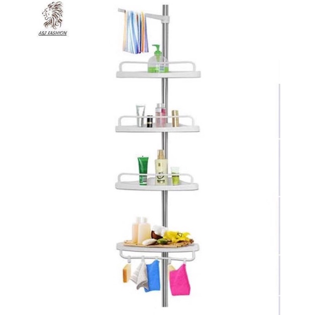 A&J Adjustable Bathroom Multi Corner Shelf Shower Organizer | Shopee ...