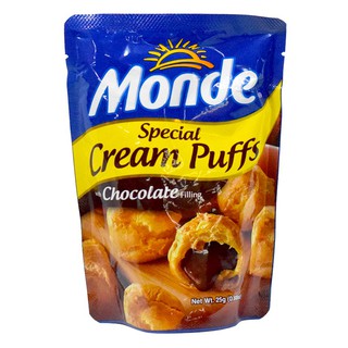 Monde Special Cream Puffs Chocolate 25g | Shopee Philippines