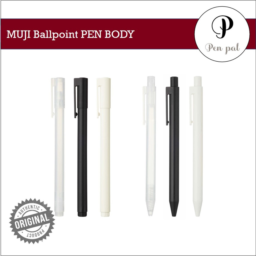 MUJI Ballpoint Pen Body (BODY ONLY, NO INK INSIDE, REFILLS SOLD ...