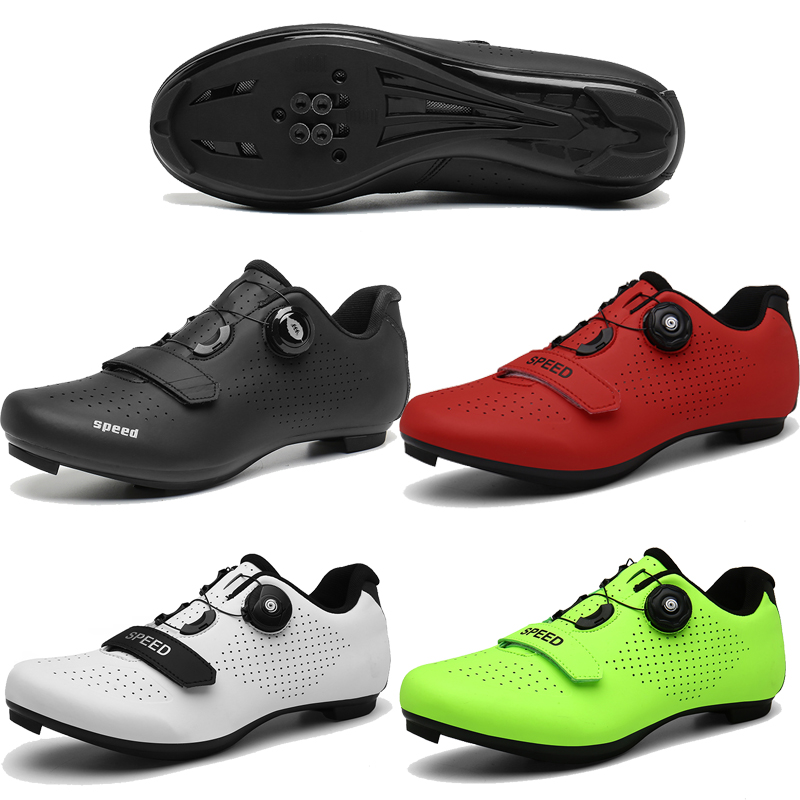 COD New Black Men's Road Cycling Flat Shoes MTB Cleat Shoes Mountain ...